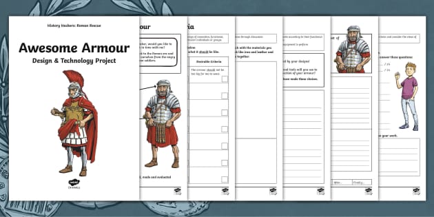 KS2 Ancient Romans Awesome Armour Project Activity Booklet