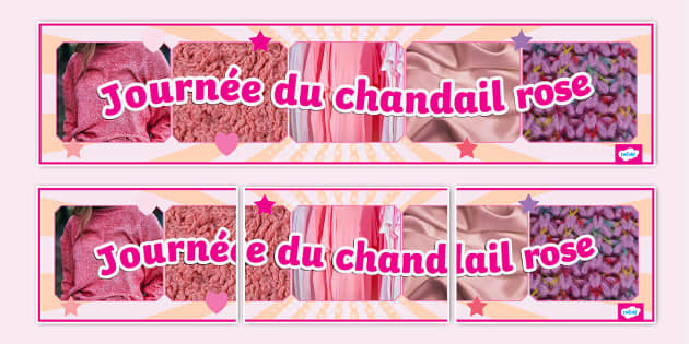 Bannière photos: Journée du chandail rose (teacher made)