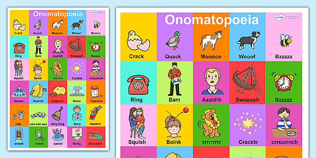 Onomatopoeia Display Poster (teacher made)