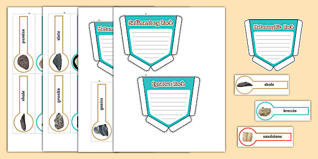 Sorting Types of Rocks Interactive Notebook Activity Sorting Types of Rocks Interactive Notebook Activity