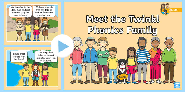 Meet the Twinkl Phonics Family Level 5 PowerPoint