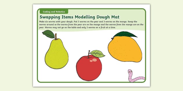 Grade R Robotics and Coding Swapping Dough Mat Worms Grade R Robotics and Coding Swapping Dough Mat Worms