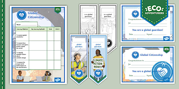 Year 6 Global Citizenship Bookmarks, Certificates & Reward Charts
