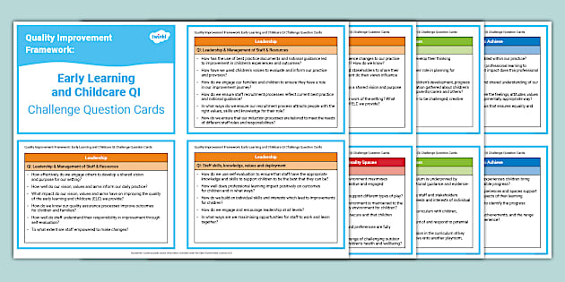 Quality Improvement Framework: ELC Challenge Question Cards