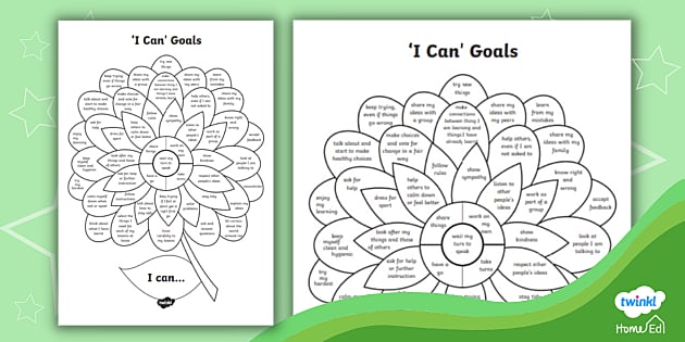 FREE! - * NEW * I Can Goals for Home Education - Twinkl
