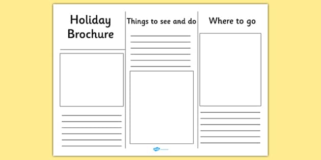 Editable Holiday Brochure Template Holiday Brochure Template
