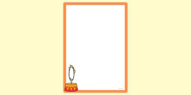 Flaming Hoop Page Border | Page Borders | Twinkl