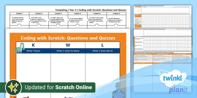 Computing: Questions and Quizzes: Year 4 Assessment Pack