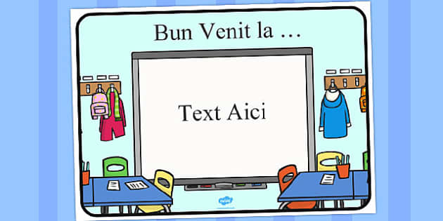 Bun venit... - Planșă editabilă (Teacher-Made) - Twinkl