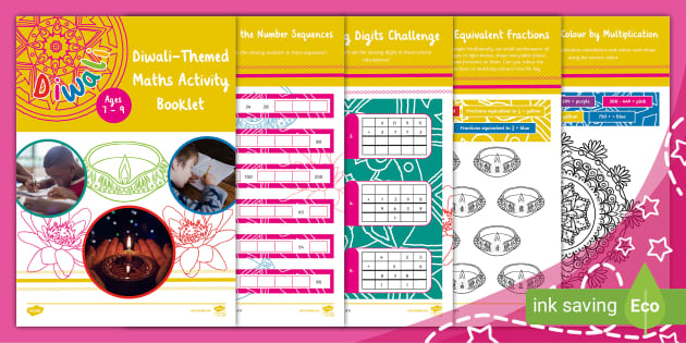 LKS2 Diwali-Themed Maths Activity Booklet (Ages 7 - 9)