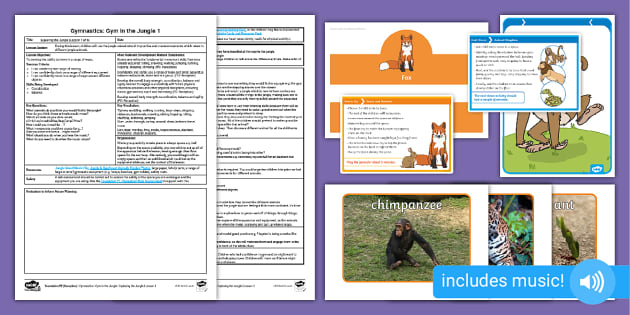 Kindergarten PE Gym in the Jungle Lesson 1: Exploring the Jungle