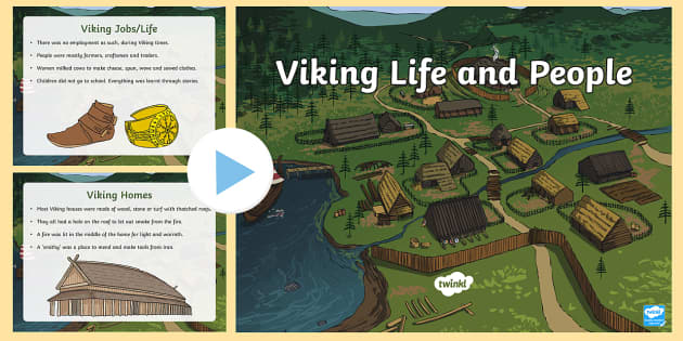 Viking Life and People PowerPoint - Viking History for Kids