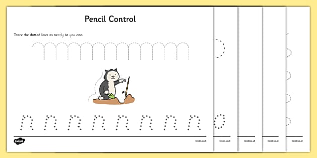 Pencil Control Sheets to Support Teaching on Jasper's Beanstalk
