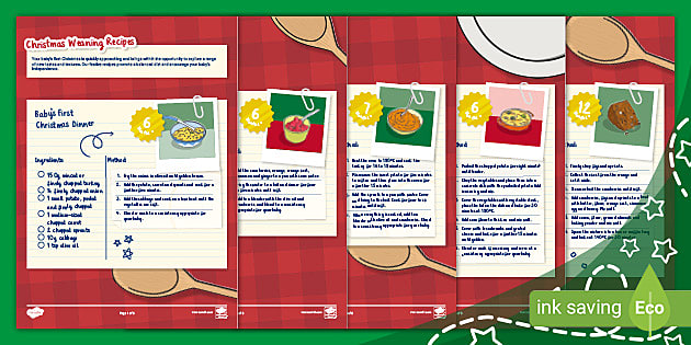 Christmas Weaning Recipes (teacher made) - Twinkl