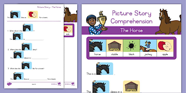 English - Picture Story Comprehension: The Horse - Twinkl