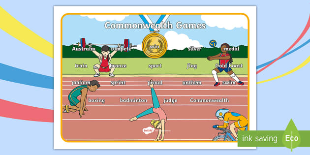 Commonwealth Games Word Mat