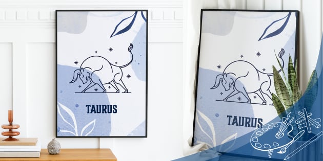 Taurus Zodiac Star Sign Poster | Twinkl Art Gallery - Twinkl
