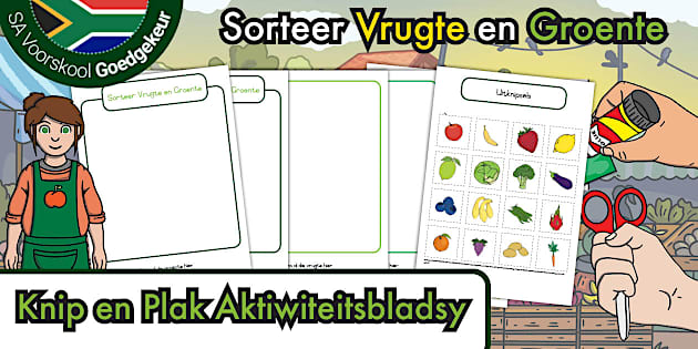 Voorskool - Bak-en-Brou - Sorteer Vrugte en Groente