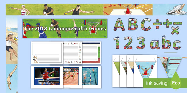 KS2 The Commonwealth Games Discover and Learn Display Pack