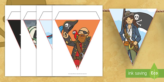 Pirate Bunting - Teaching Resources (teacher made)