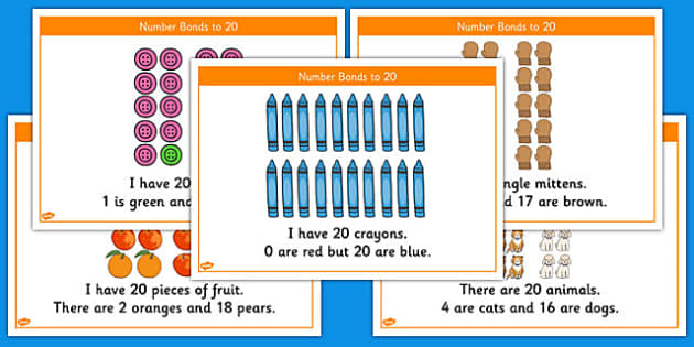 Number Bonds to 20 Word Stories (teacher made)
