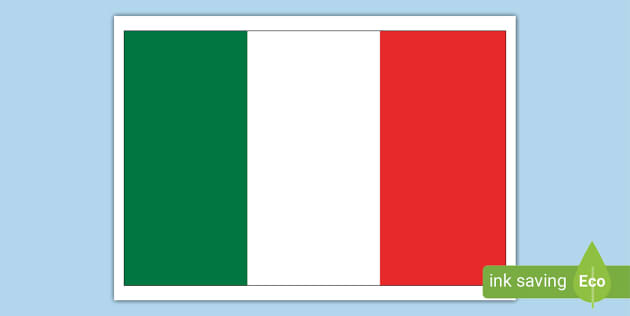 Italy Flag Display Poster (teacher made) - Twinkl