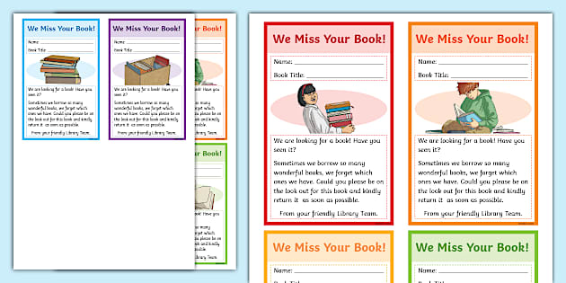 Library Book Loan Reminder Teacher Made Twinkl 