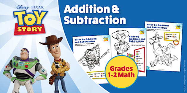 Toy Story: Color by Addition and Subtraction
