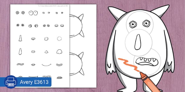 Make a Halloween Monster Face | Mindfulness Colouring | Sticker Activity