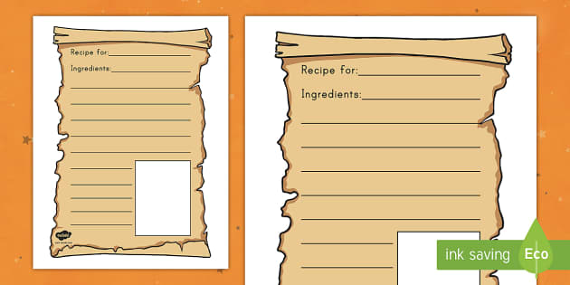 Magic Potion Recipe Writing Frames (teacher made) - Twinkl
