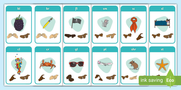 Phase 4 Initial Sound Flash Cards with British Sign Language