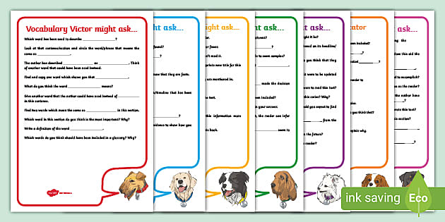 KS2 Non-Fiction Focused Reading Skills Question Word Mats