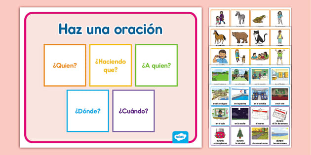 Ficha de actividad: Haz una oración | Twinkl USA - Twinkl