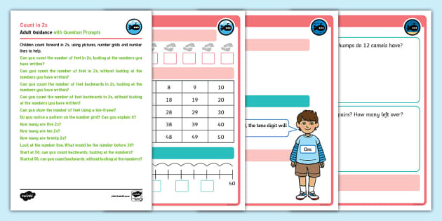 👉 Year 1 White Rose Maths Compatible Count in 2s - Twinkl