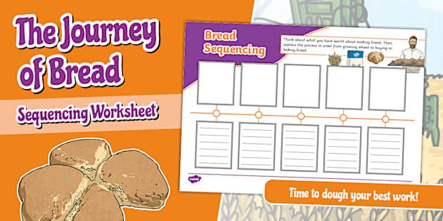 The Journey of Bread Sequencing Worksheet