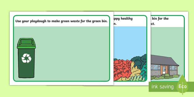 Recycling Playdough Mats (teacher made) - Twinkl