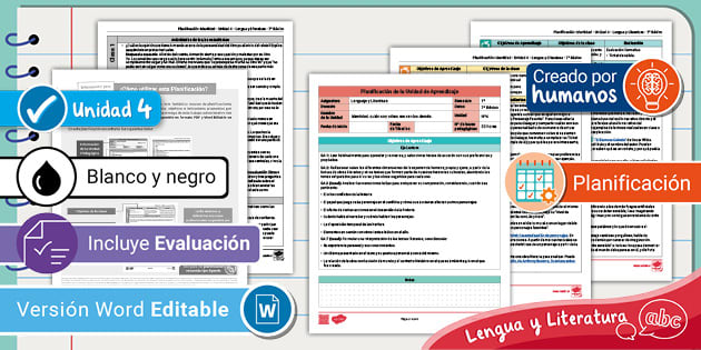 Planificación | Unidad 4 | Lengua y Literatura | 7° Básico