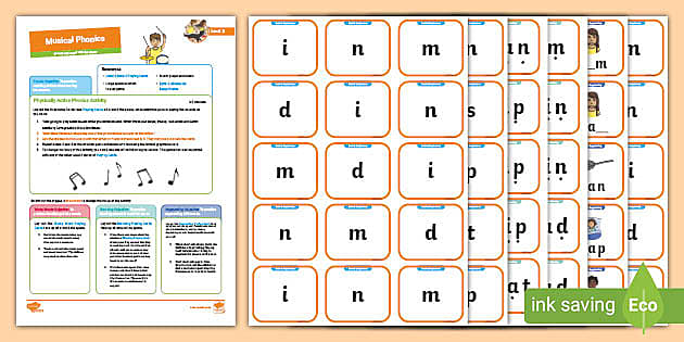 Physically Active Phonics Phase 2 Game - Primary Resources