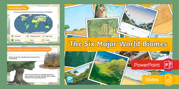 The Six Major World Biomes PowerPoint & Google Slides