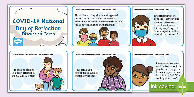 COVID-19 National Day of Reflection EYFS Discussion Cards