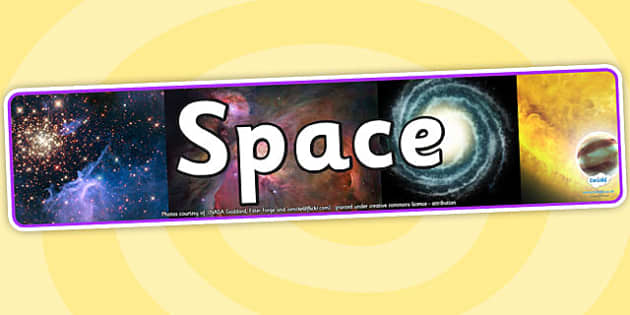 FREE! - Space Photo Display Banner (teacher made)