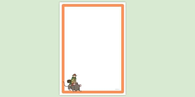 FREE! - Simple Blank Wood Elf Page Border (teacher made)