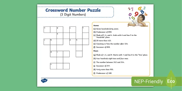 Maths Crossword Puzzles For Class Lupon gov ph