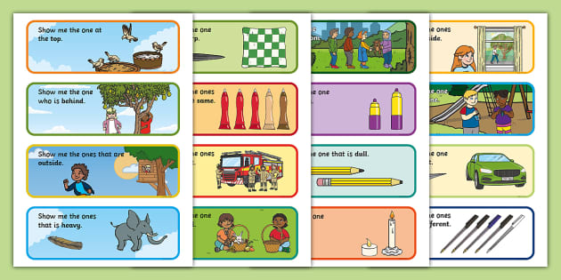 'Show Me The...' Basic Concept Cards Activity (Set Three)