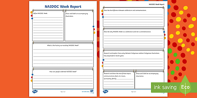 FREE! - NAIDOC Week Research Report | Primary Teaching Resources