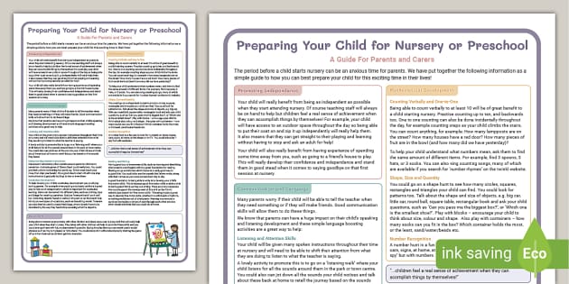 nursery leaflet