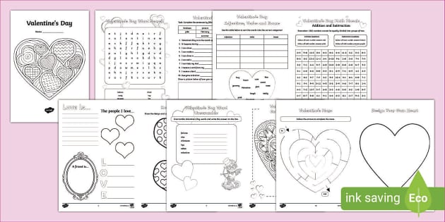 Valentine's Day Activity Booklet (teacher made)
