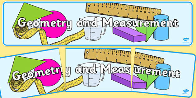 Geometry and Measurement Display Banner NZ (teacher made)
