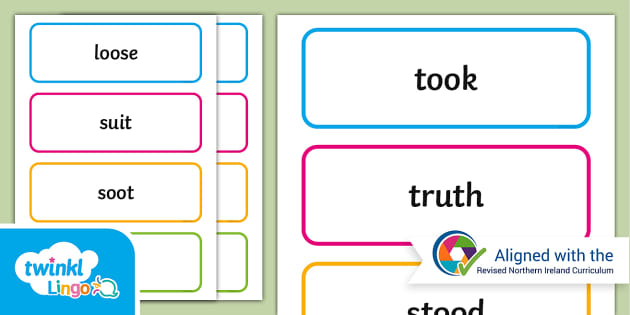 Linguistic Phonics Stage 5/6 Phase 3b 'oo' Sound Word Cards