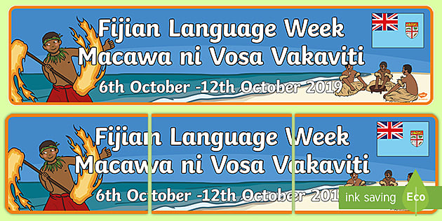 Fijian Language Week Banner - Twinkl